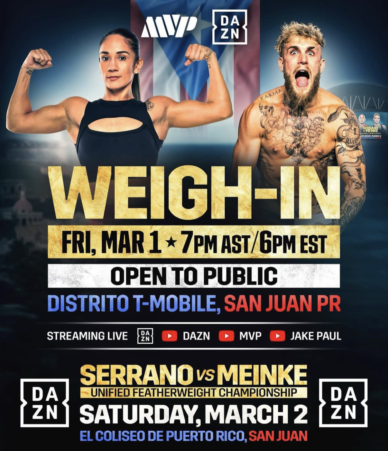 Weigh-In Results in Puerto Rico - Ready To Fight